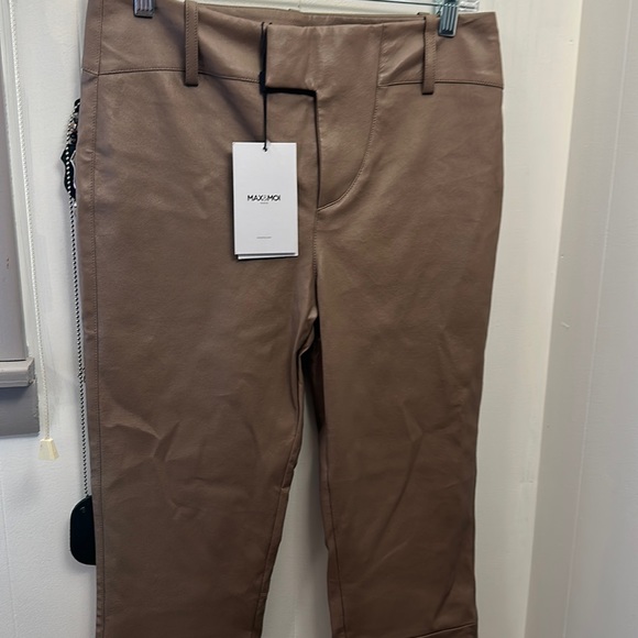 MAX & MOI | Pants & Jumpsuits | Nwt Max Moi Lamb Leather Pants 77euros ...